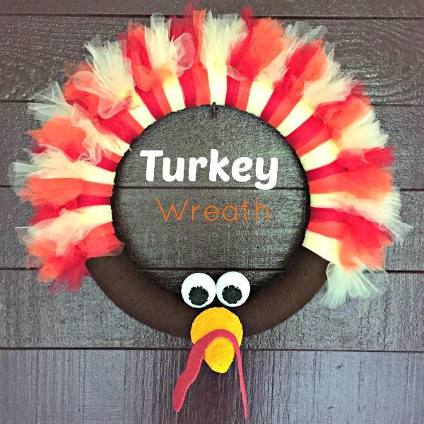 DIY Thanksgiving Turkey Wreath Craft