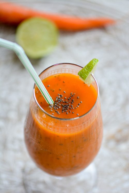 Carrot Pineaple Chia Smoothie Recipe Carrot Pineaple Chia Smoothie Recipe