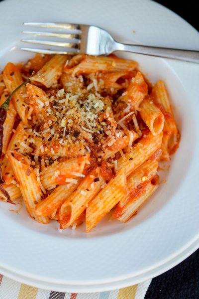 Spicy Marinara Penne Pasta Recipe